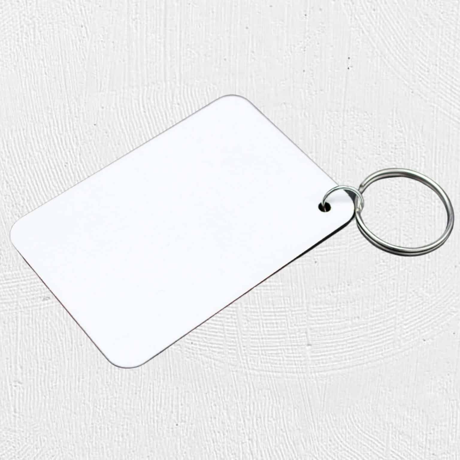 Keyring 001 (Rectangular; MDF; 50 pack; 50mm x 73mm; Single Sided) - Sublimation Supplies Online ...