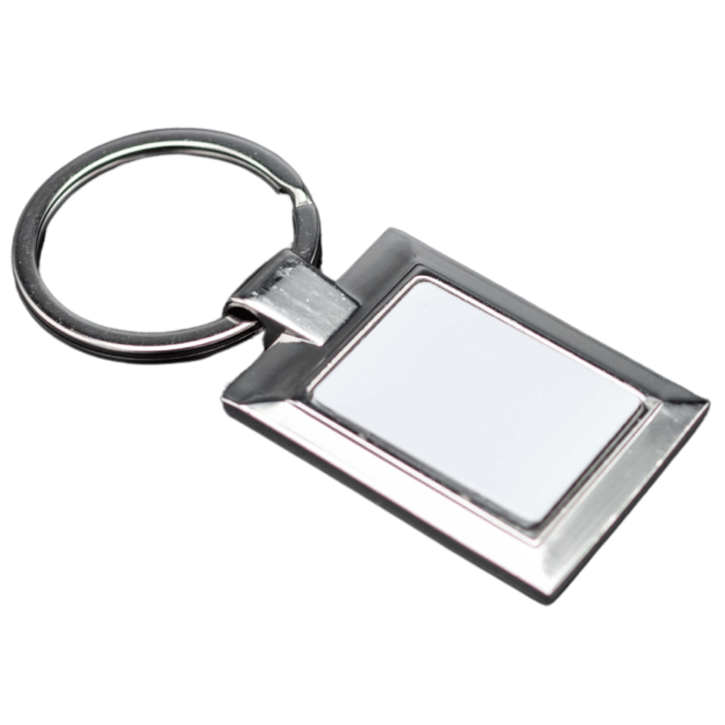 Keyring (Metal; Rectangular; Each; 001) - Sublimation Supplies Online Shop