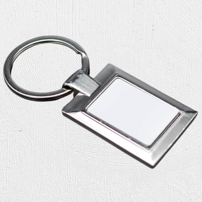 Keyring (Metal; Rectangular; Each; 001) – Sublimation Supplies Online Shop