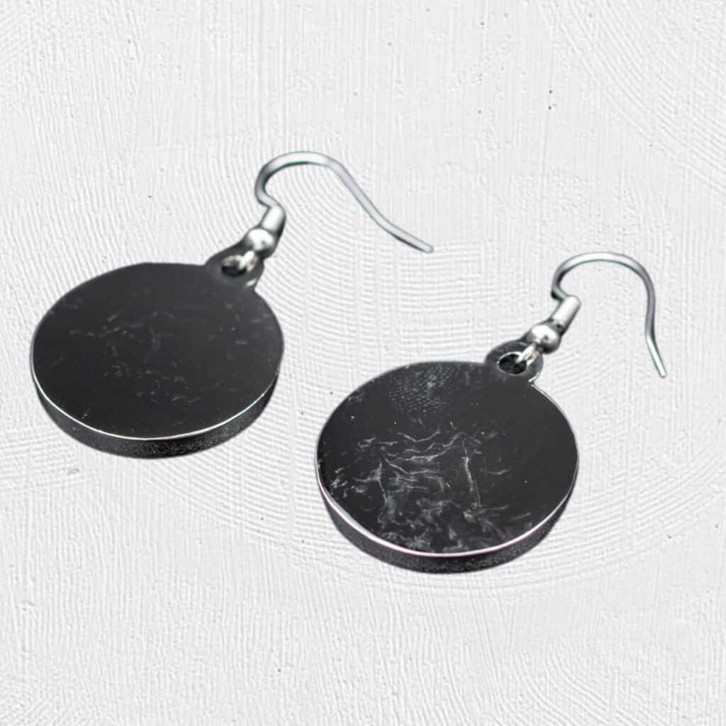 Jewellery (Round Earrings; Pair; Metal) – Sublimation Supplies Online Shop