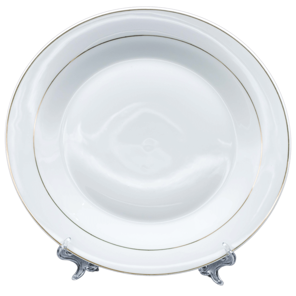 Plate (Gold Rim; Ceramic; 8 inch) – Sublimation Supplies Online Shop