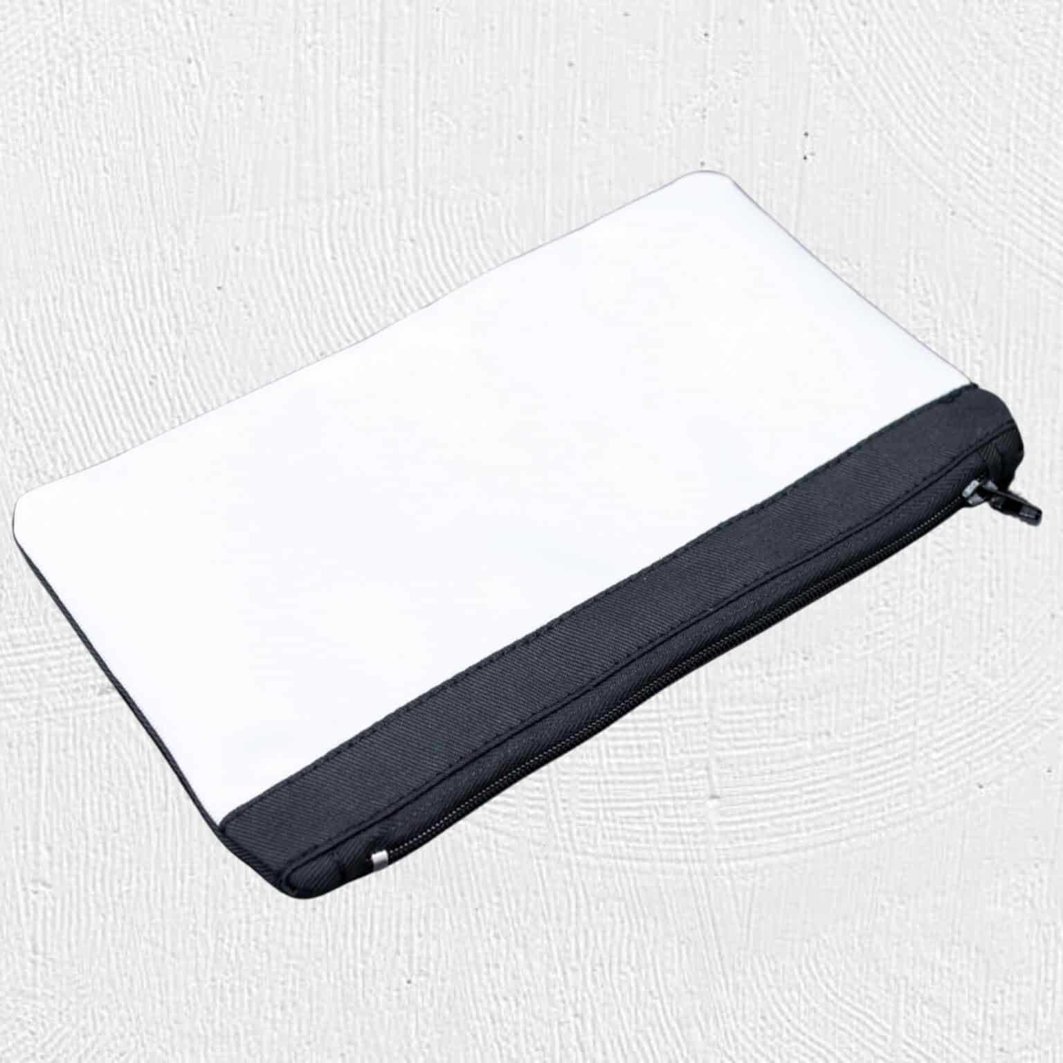 Pencil Bag (Short; Black Back; 5 pack; White Front; Fabric ...