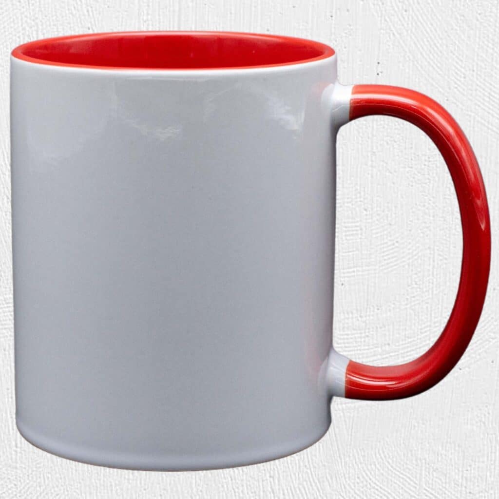 Mug (Red; Two Tone; 11oz; Ceramic) - Sublimation Supplies Online Shop