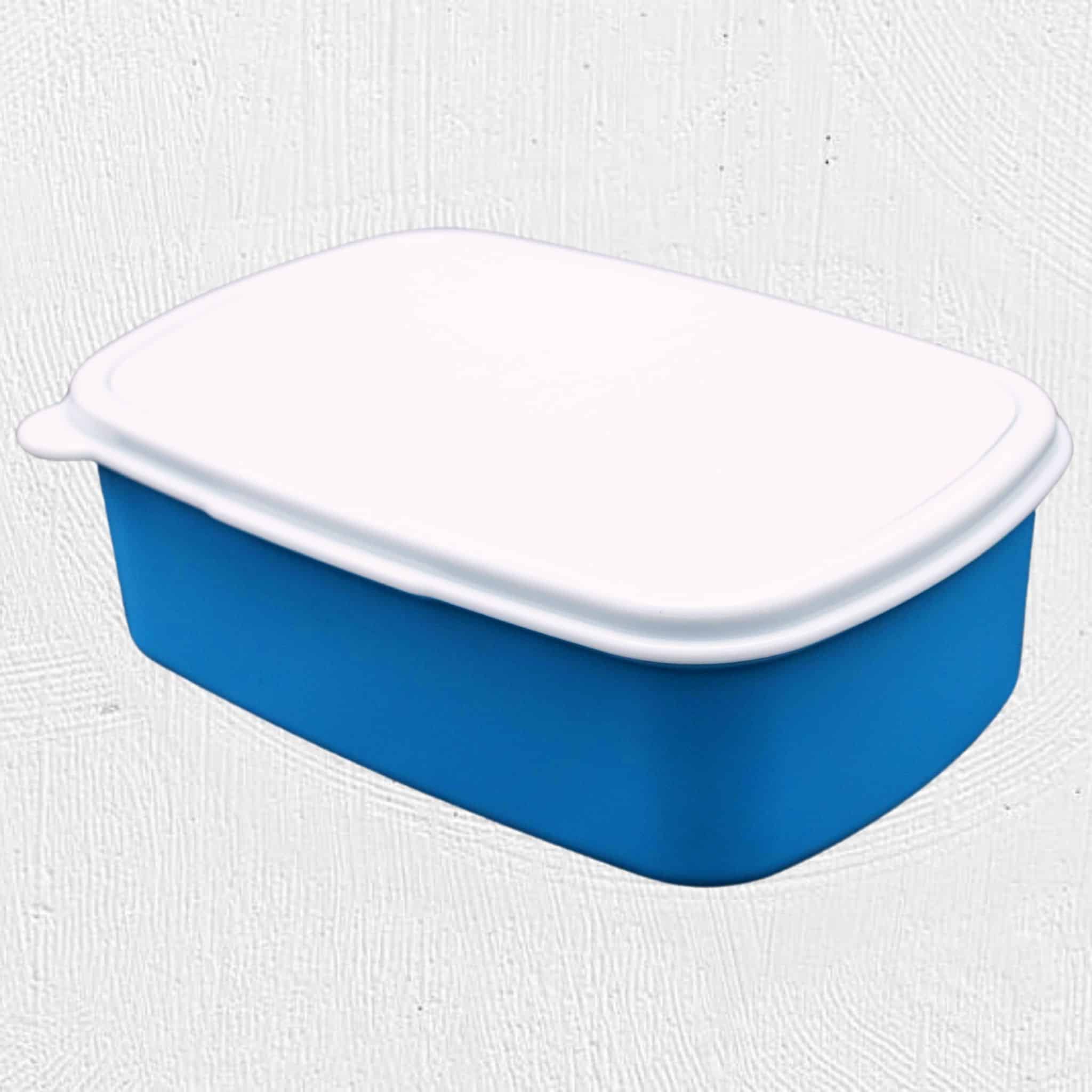 Lunch Box (Blue; Rectangle; Plastic with metal plate for sublimation ...