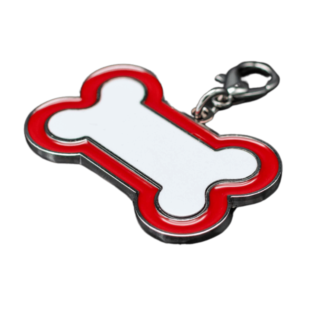 Dog tag (Bone; Red) - Sublimation Supplies Online Shop