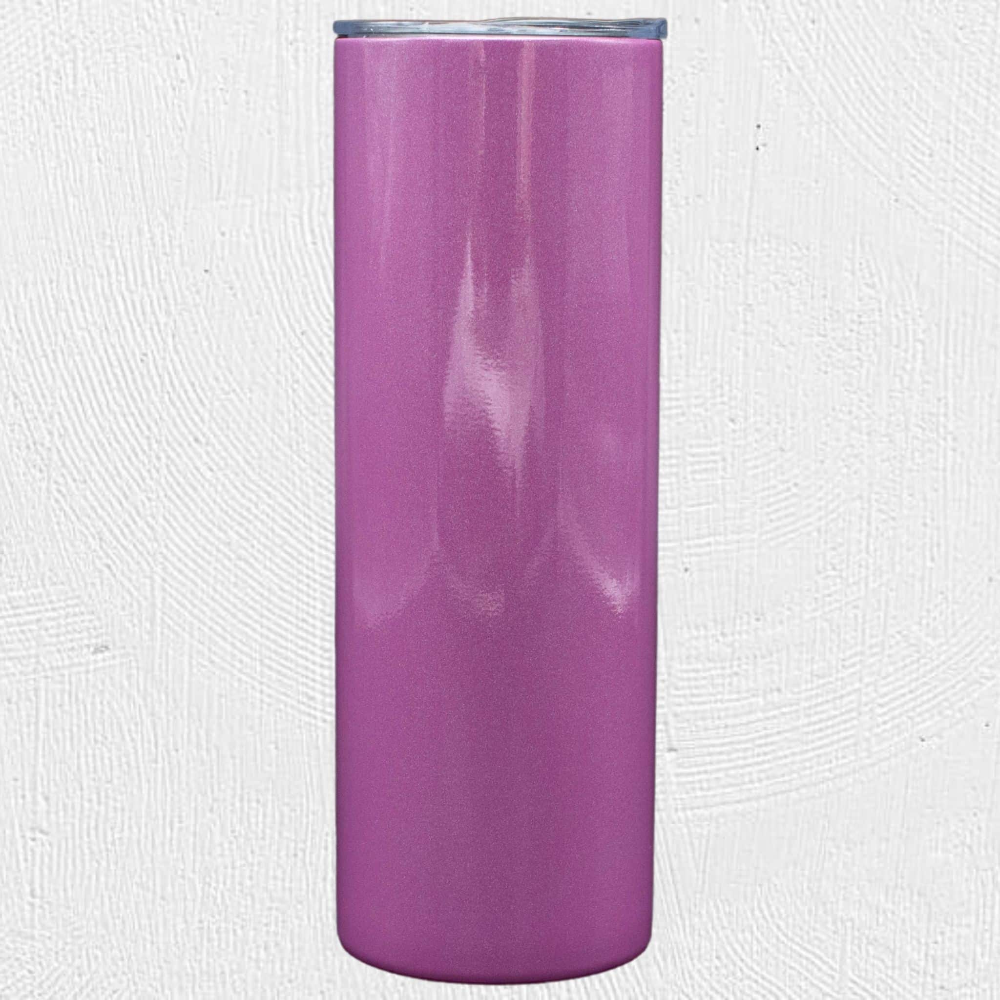 Skinny (20oz; Stainless steel; Pink Shimmer; Sublimation; Double walled ...