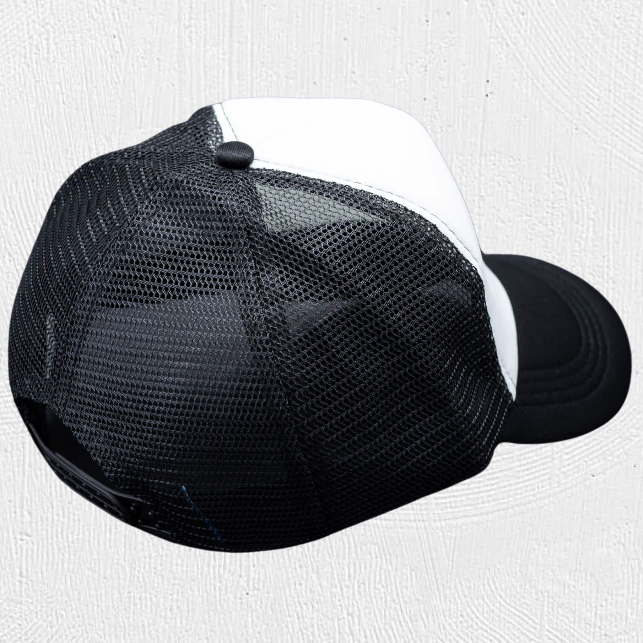 Cap (Truck; Black/White, Mesh back) – Sublimation Supplies Online Shop