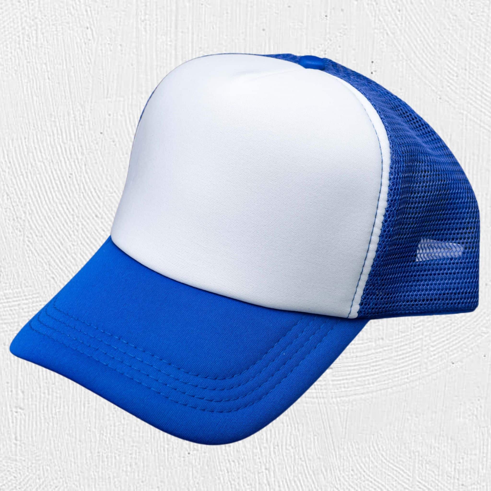 Cap (Truck; Blue/White, Mesh back) – Sublimation Supplies Online Shop