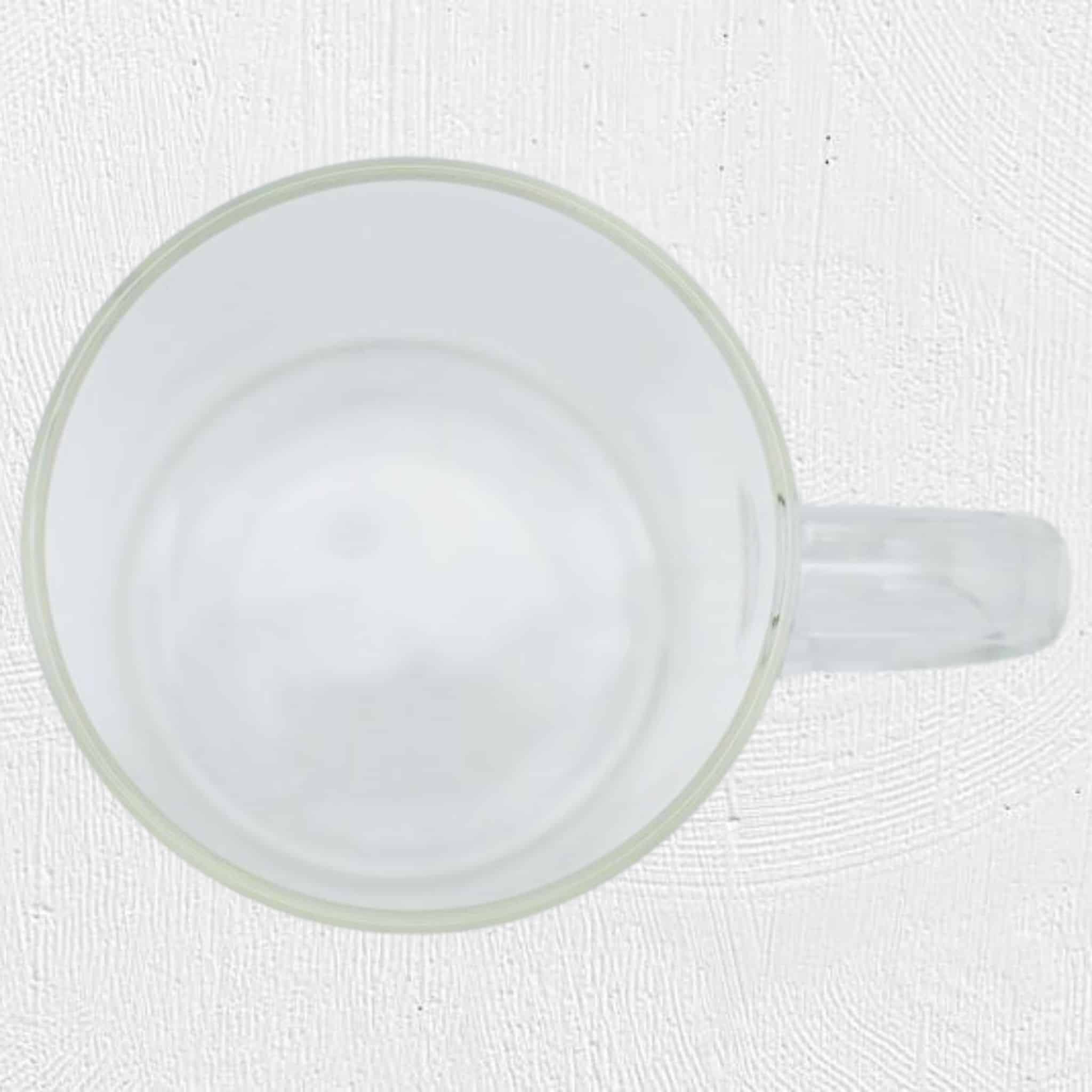 Mug (Plain Handle Clear; 450ml; Each) Fine Glass – Sublimation Supplies ...