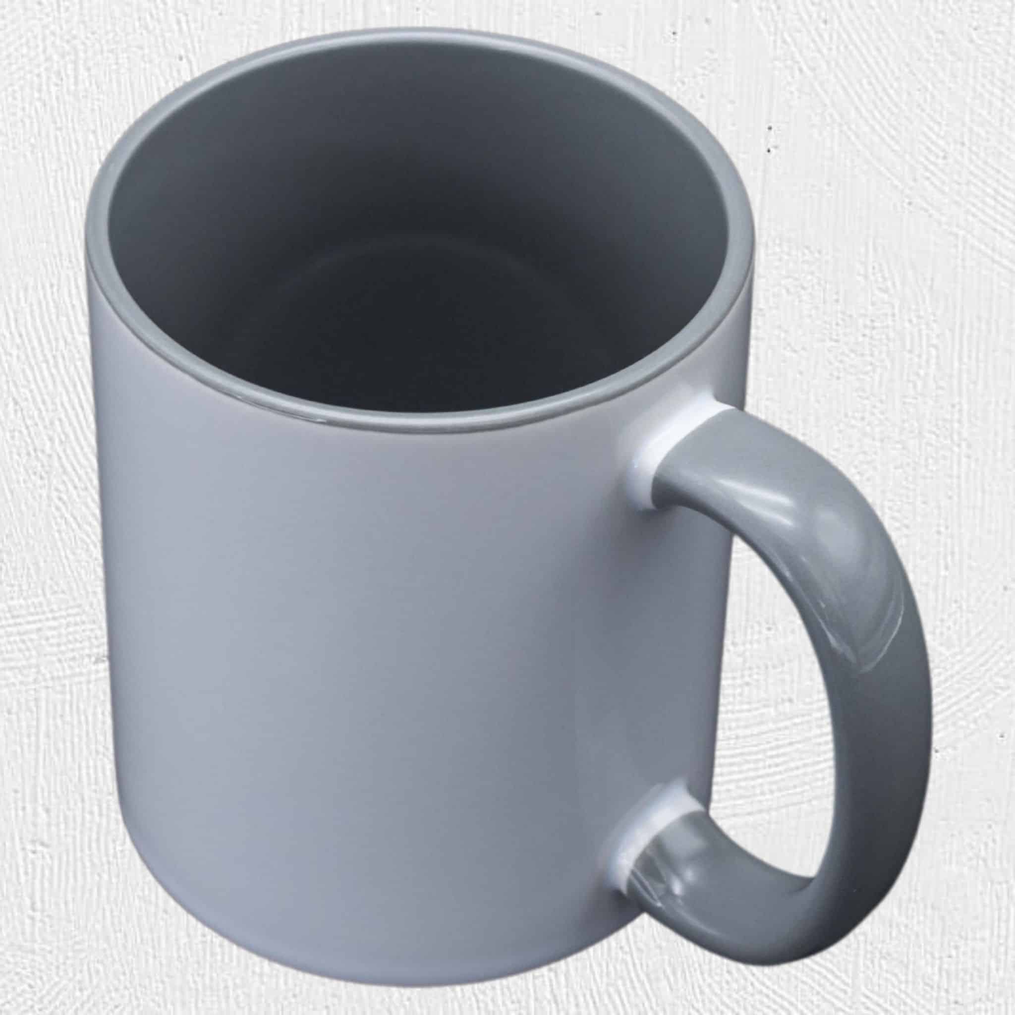 Mug (Grey; Two Tone; 11oz; Ceramic) – Sublimation Supplies Online Shop