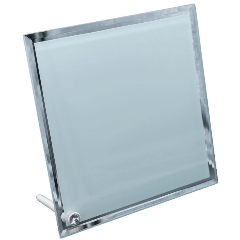 Photo Display (Glass; 20cmX20cm; Mirror) – Sublimation Supplies Online Shop