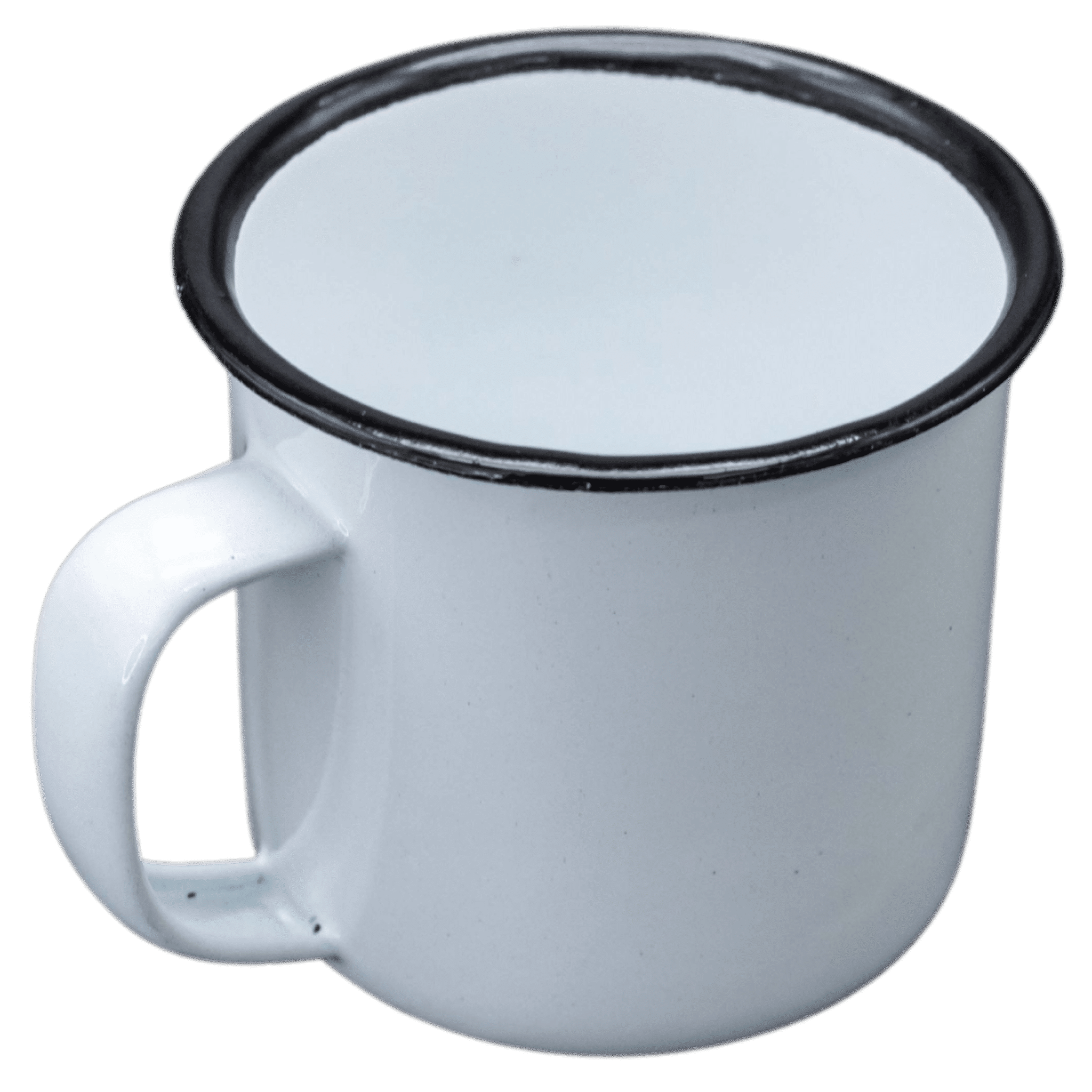 Mug (Enamel; Black Rim; Metal; 8cm Each) – Sublimation Supplies Online Shop
