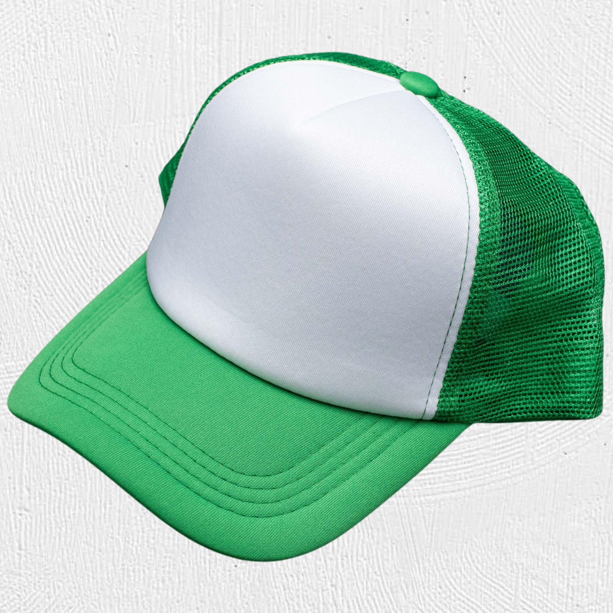 Cap (Truck; Green/White, Mesh back) – Sublimation Supplies Online Shop