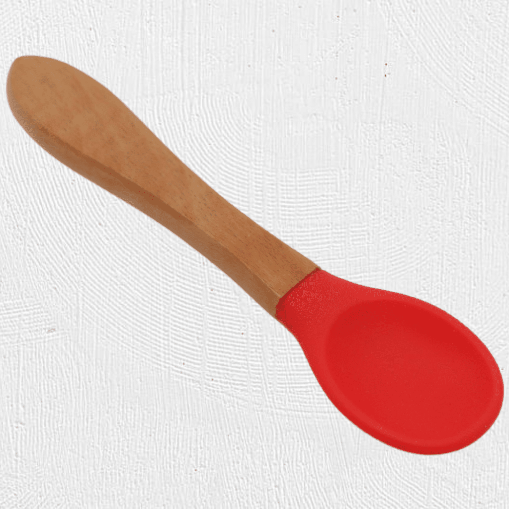 Spoon (Baby; Red; Bamboo) - Sublimation Supplies Online Shop